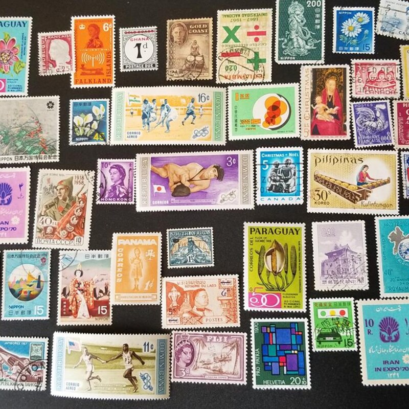 Vintage Stamp Mixed Lot - Etsy