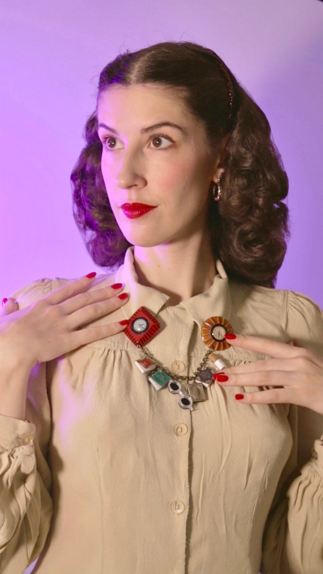 Luxulite X Karolina Zebrowska Time Travellers Collection - Double Brooch - Etsy