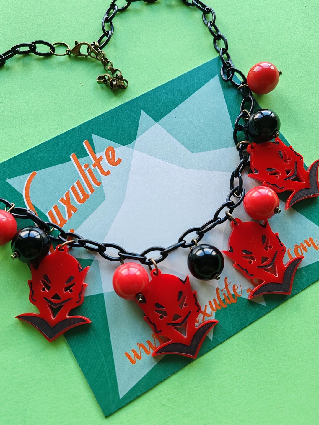 Up Jumped the Devil Vintage Style Novelty Halloween Devil Demon ...