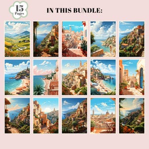 15 Landscape Paint by Numbers, Landscape Coloring Pages, Color by ...