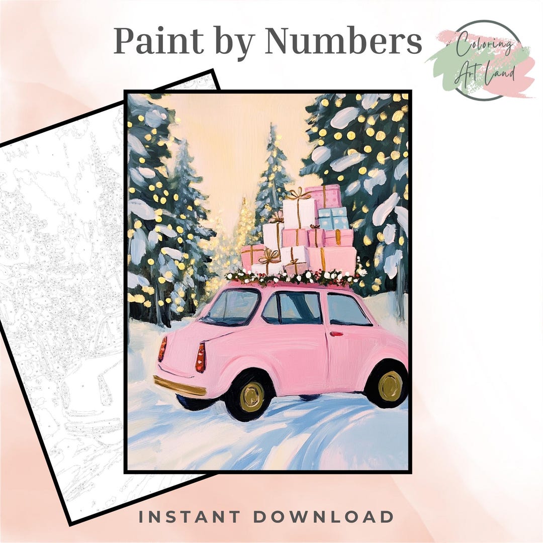 Color by Numbers Christmas, Christmas Scene, Christmas Coloring ...
