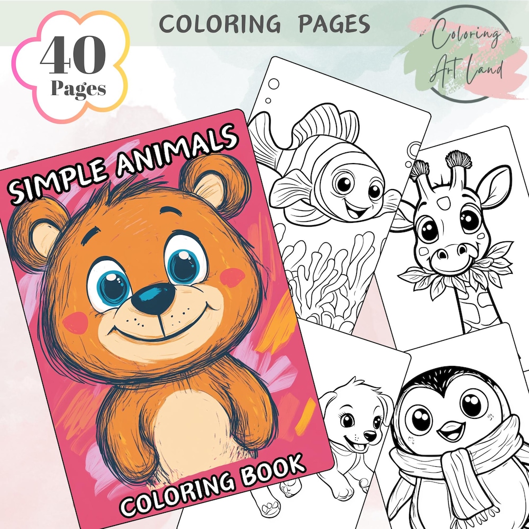40 Printable Coloring Pages for Kids, Toddlers, Coloring Book ...