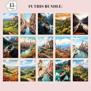 15 Landscape Paint by Numbers, Landscape Coloring Pages, Color by ...