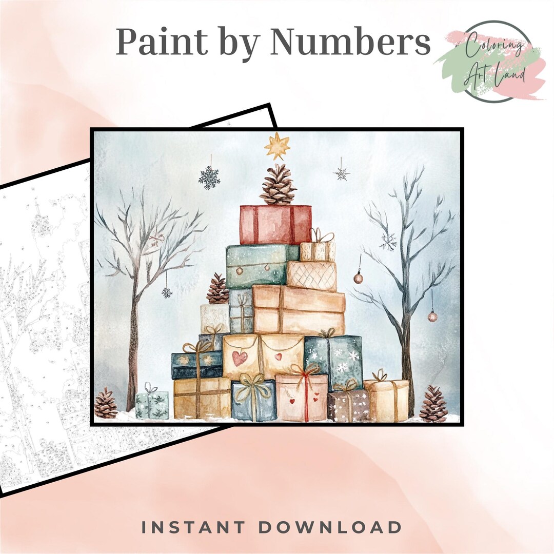 Color by Numbers Christmas, Christmas Gifts, Christmas Coloring ...