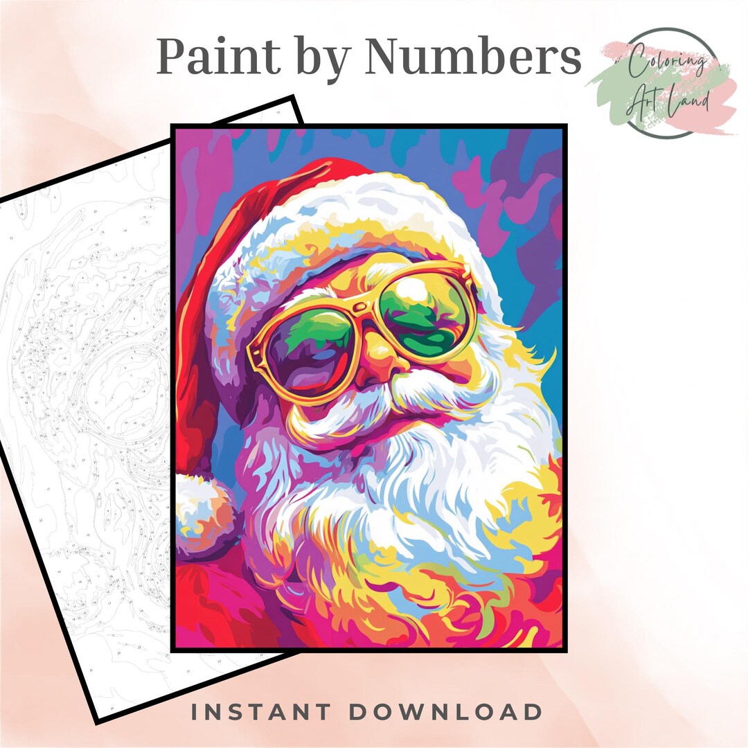 Color by Numbers Christmas, Santa Claus, Christmas Coloring Activity ...