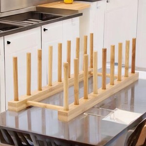 Kitchen Decoration Stand | Dish Holder Display | Wooden Home Accessory ...