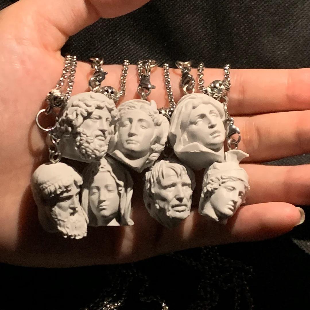 Greek Mythology Odysseu Statue Keychain,european Retro Art Head ...