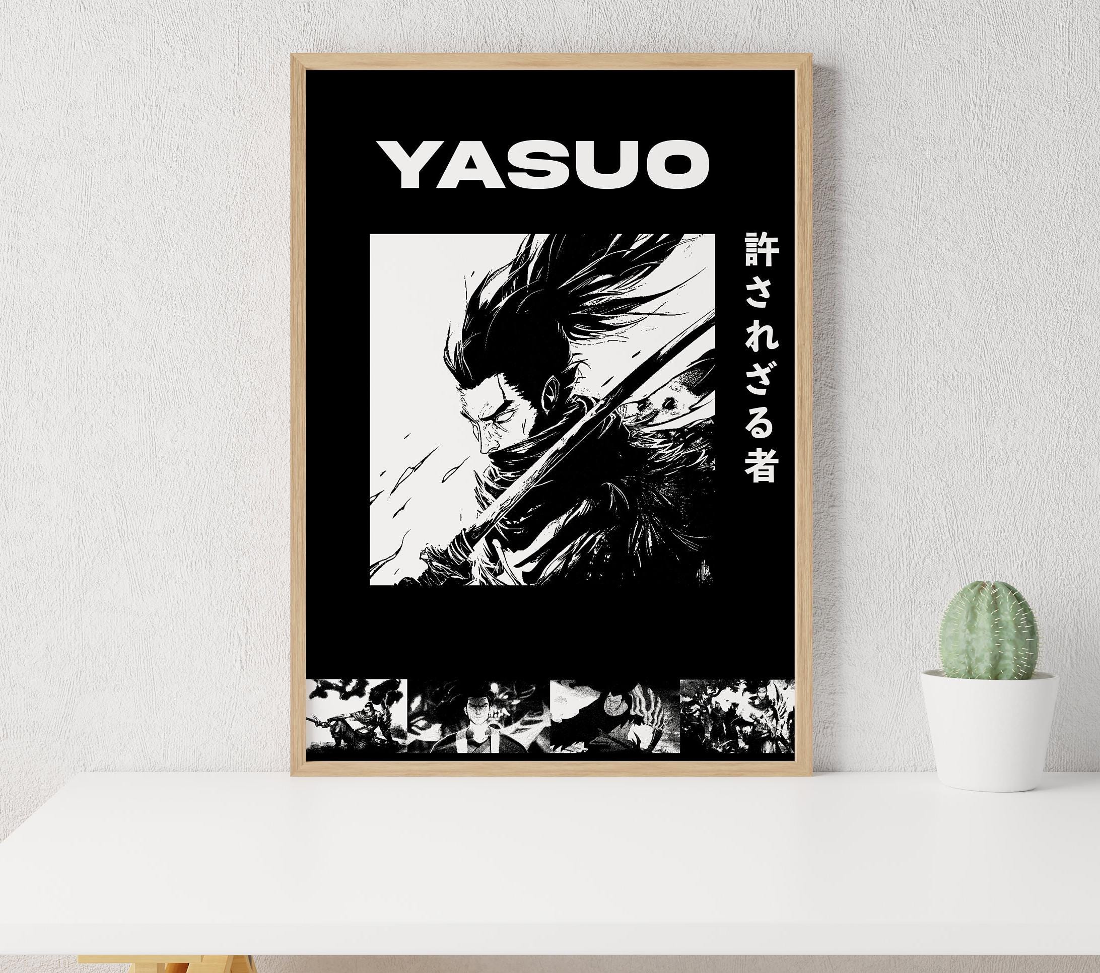 Yasuo League of Legends Poster | Digital Download | Gaming Wall Art ...
