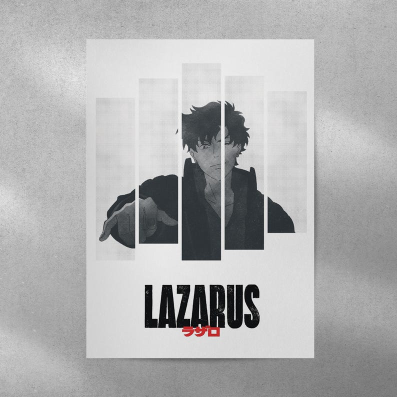 Lazarus Anime Poster | Cyberpunk Art Print | Sci-fi Anime Wall Decor ...