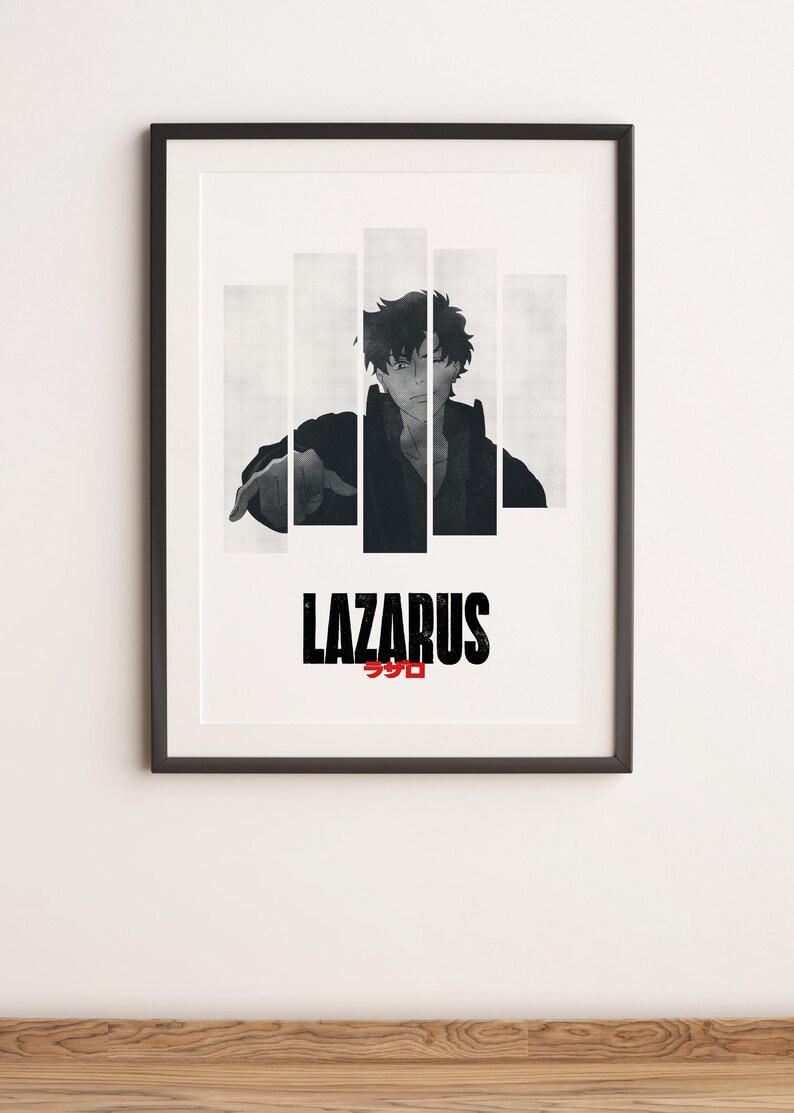 Lazarus Anime Poster | Cyberpunk Art Print | Sci-fi Anime Wall Decor ...