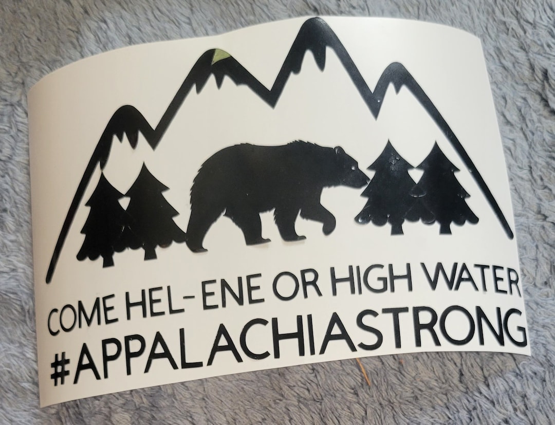 Appalachia Strong Mountain Bear Decal - Etsy