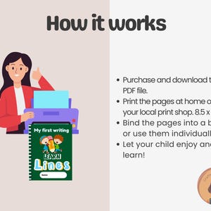 Lines Learn Lines Educational Busy Book for Toddlers & Kids Busy Book ...