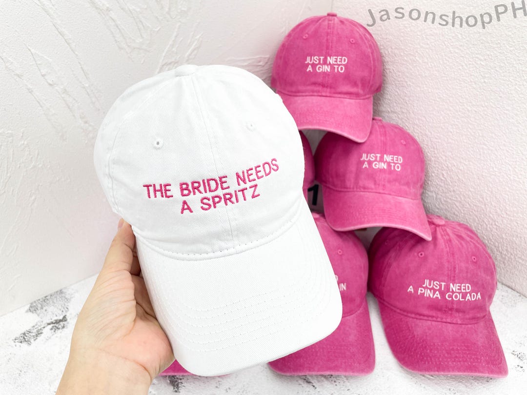 Custom Bride Squad Baseball Cap Personalised Embroidered Hat, Sorority ...