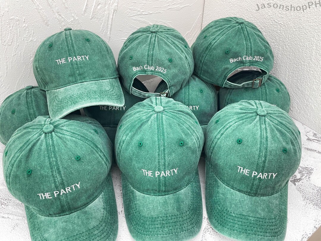 Custom the Party Baseball Cap, Personalised Bride Squad Hat, Sorority ...