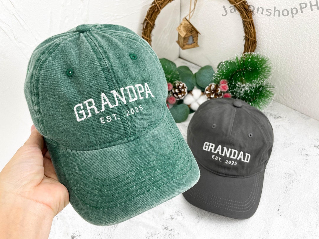Custom Embroidered Grandpa Hat, Vintage Baseball Hat, Gift for New ...