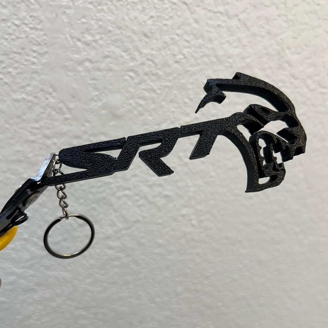 SRT DODGE HELLCAT Keychain Version 2 Custom Keychain Charm - Etsy