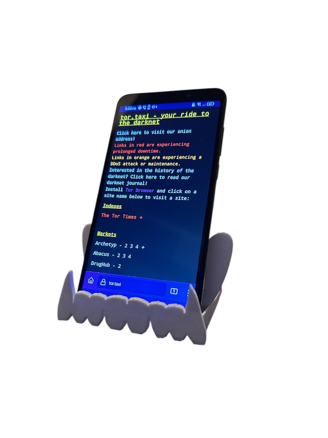 Goth Emo Vampire Fangs Phone Stand - Etsy