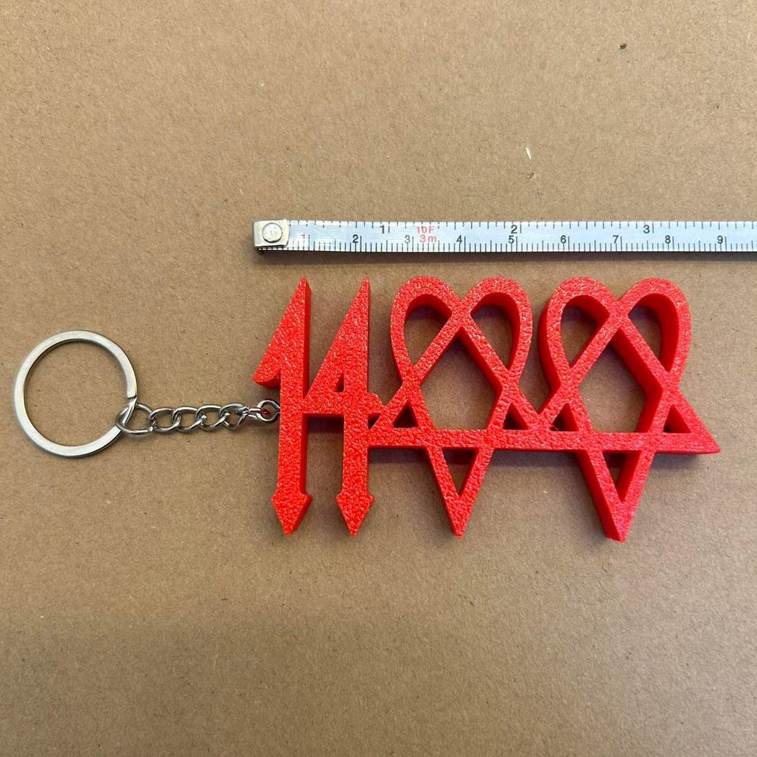 Trippie Redd 1400 Trippy Red Heartagram Custom Keychain Charm - Etsy
