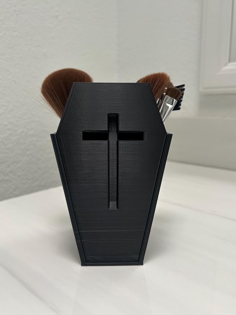 Halloween Coffin Makeup Storage Desk Organizer - Etsy