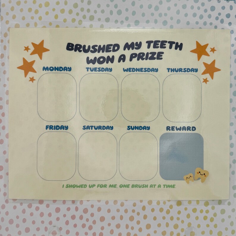 Toothbrushing Routine Chart for Kids – Instant Download – Visual ...