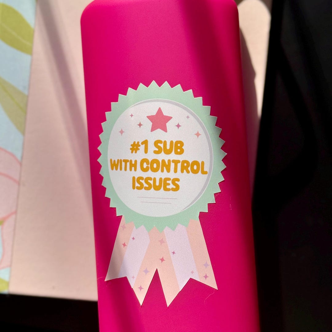 No. 1 Sub With Control Issues Sticker – Funny Queer Kink Vinyl Decal ...