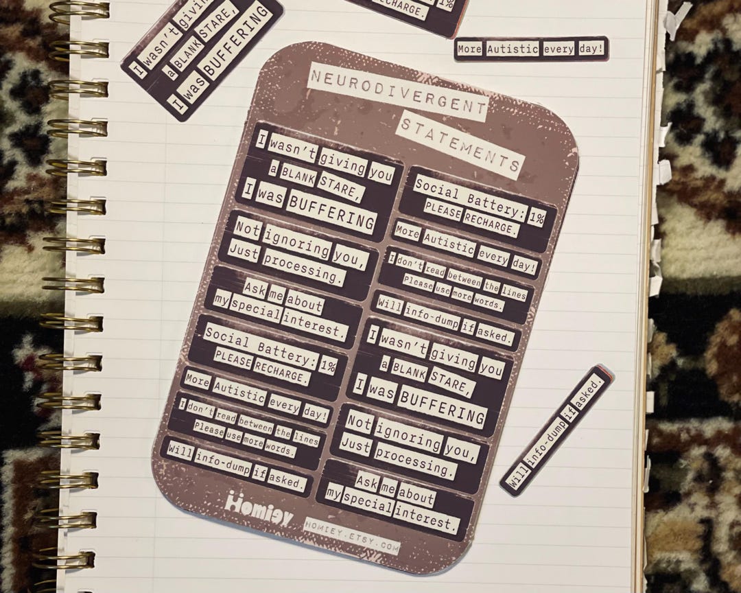 Neurodivergent Communication Social Cues Sticker Sheet – Matte ...