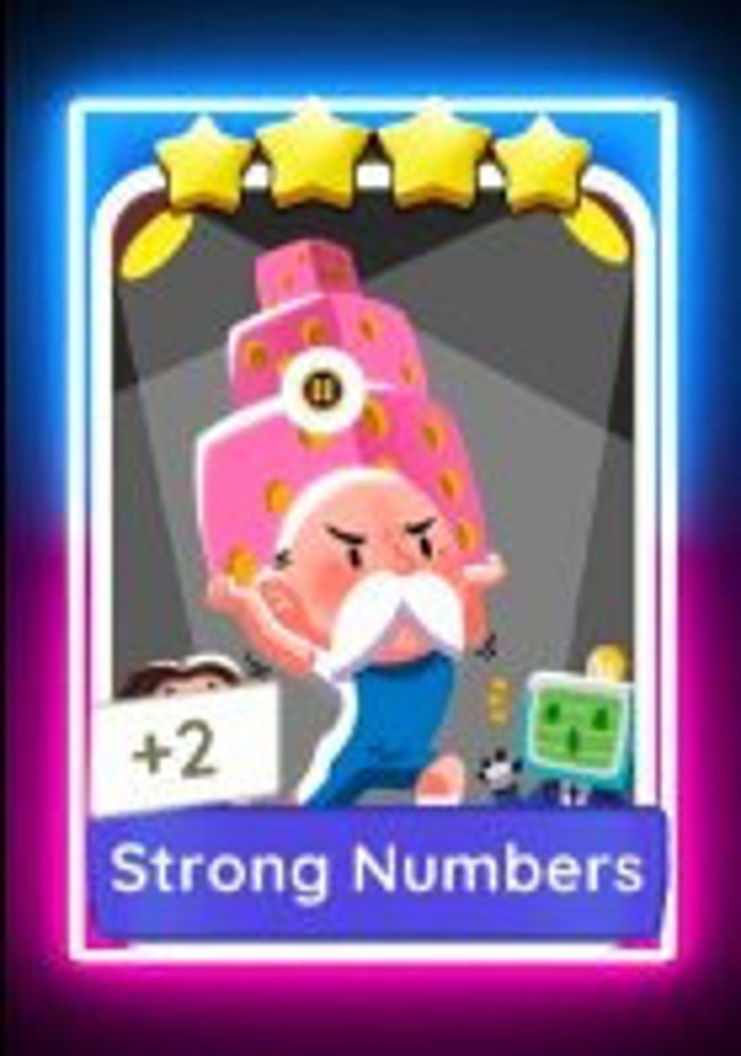 Strong Numbers Monopoly Go Card Sticker 4-star 1st Album - Etsy