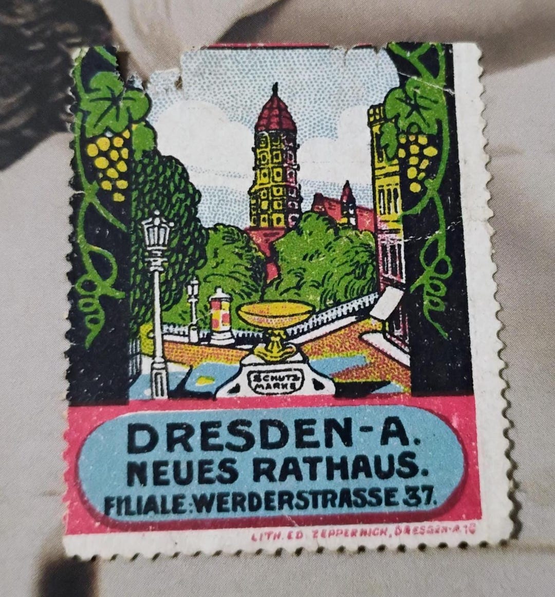 Dresden, Germany Neues Rathaus Poster Stamp - Etsy