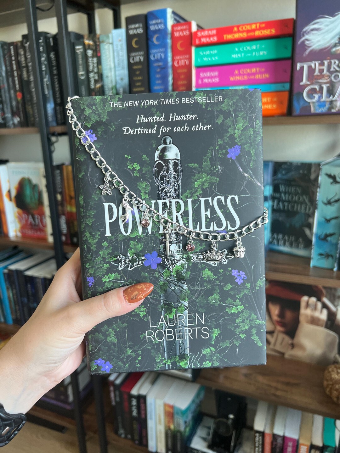 Powerless Charm Necklace: Bookish Merch, Lauren Roberts - Etsy