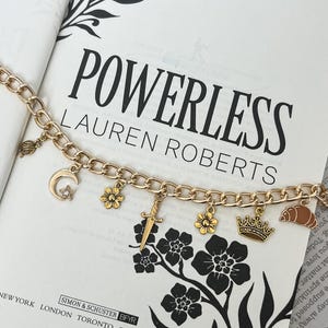 Powerless Inspired Charm Necklace: Fantasy Book Jewelry - Etsy