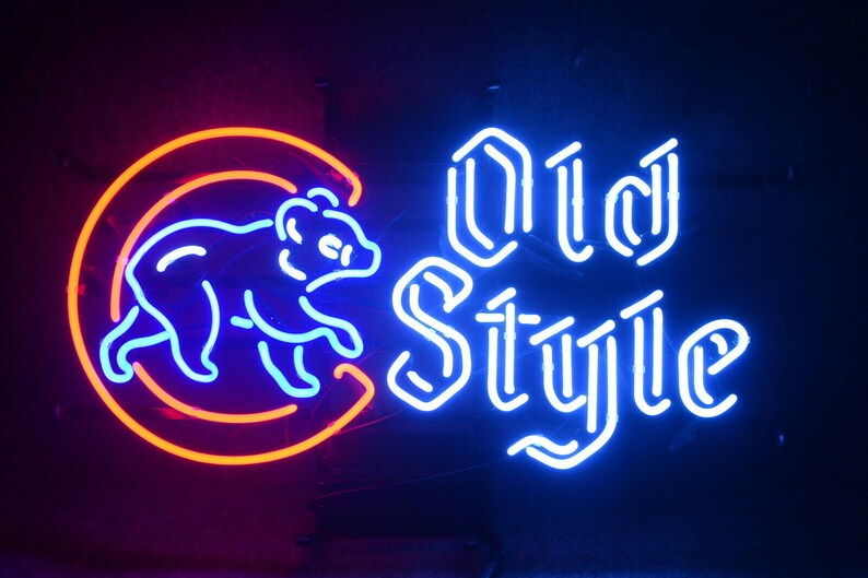 Neon Glass Old Style Vintage Sign - Etsy