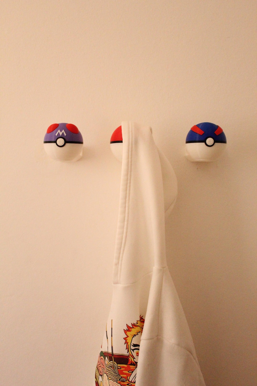 3D Printed Pokéball Wall Hook – Gaming Room Decor - Etsy