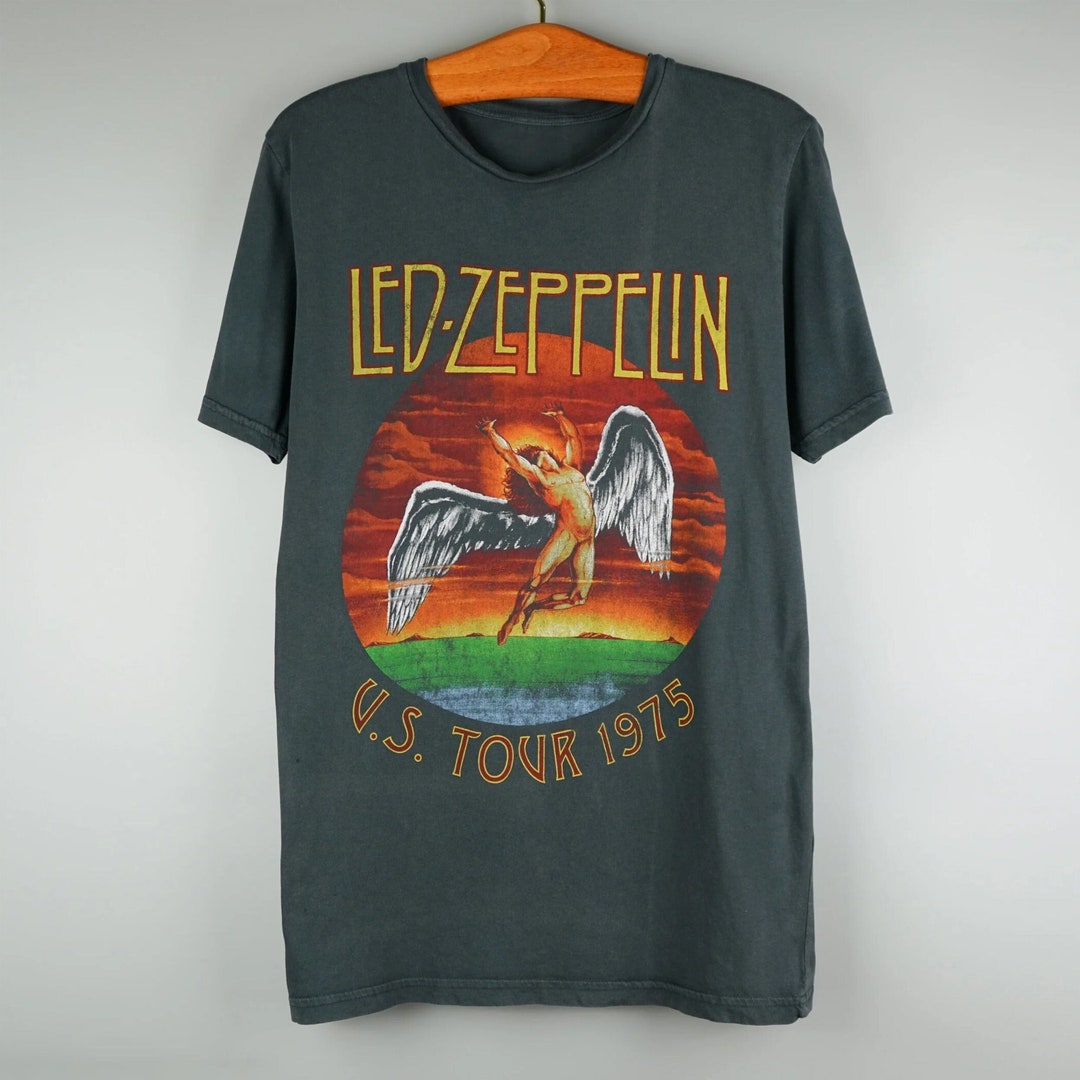 Vintage Led Zeppelin U.S. Tour 1975 T-shirt, Led Zeppelin Shirt, Led ...
