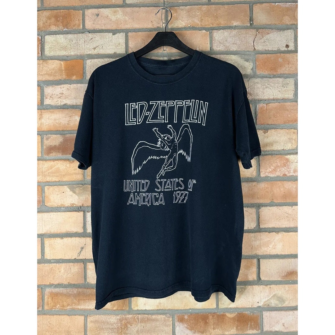 Led Zeppelin united States of America 1977 T-shirt, Vintage Led ...