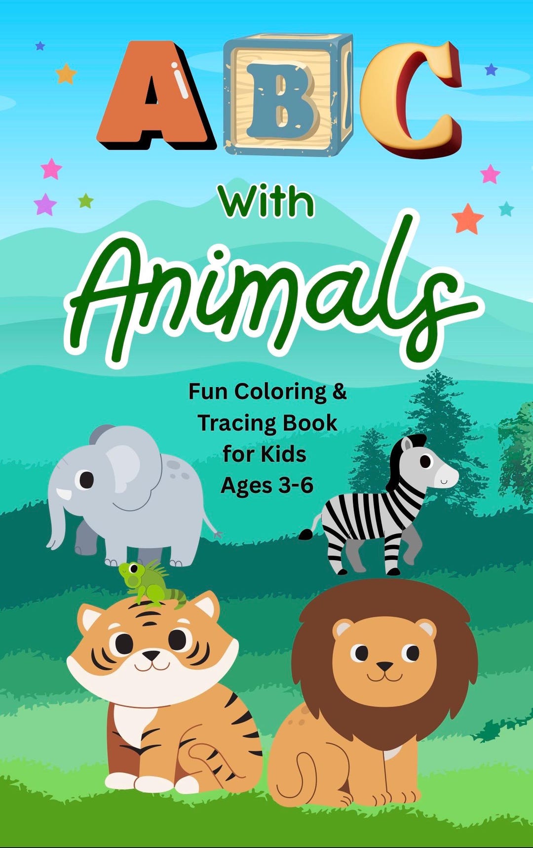 ABC Coloring & Tracing Book | A-Z Animals | Printable for Kids Ages 3-6 ...