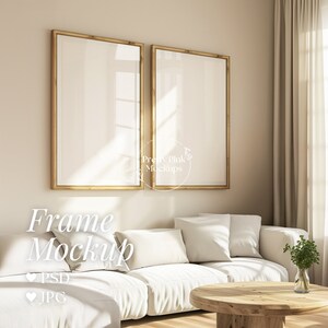 Wooden Frame on Floor Mockup Frame PSD File 5x7 Mockup PSD Smart Object ...