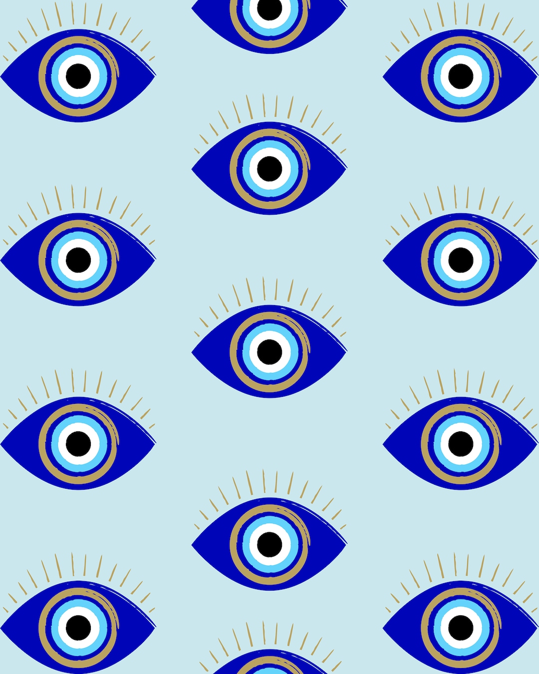 Abstract Evil Eye Poster/wall Art - Etsy