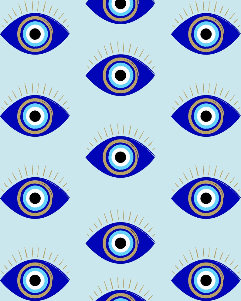 Abstract Evil Eye Poster/wall Art - Etsy