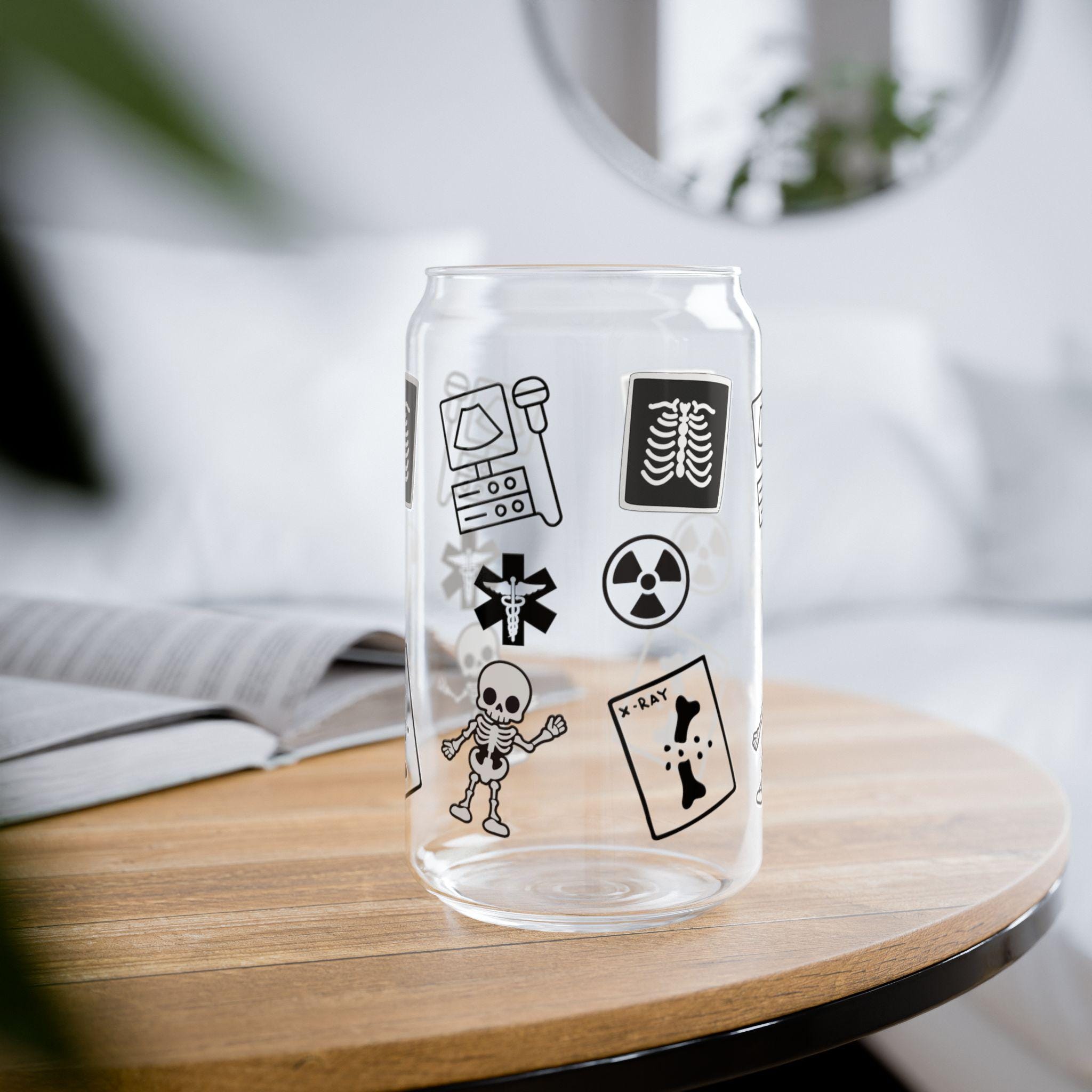 Radiology Sipper Glass, X-ray Tech Gift, Healthcare Worker Cup, Medical ...