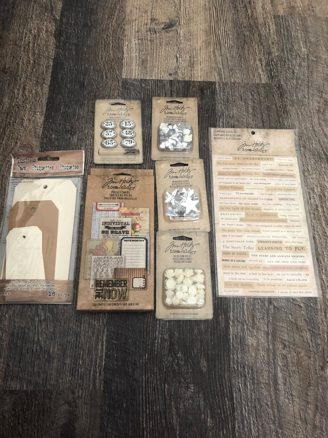 EMBELLISHMENTS Variety Idea-ology Tim Holtz you Choose - Etsy