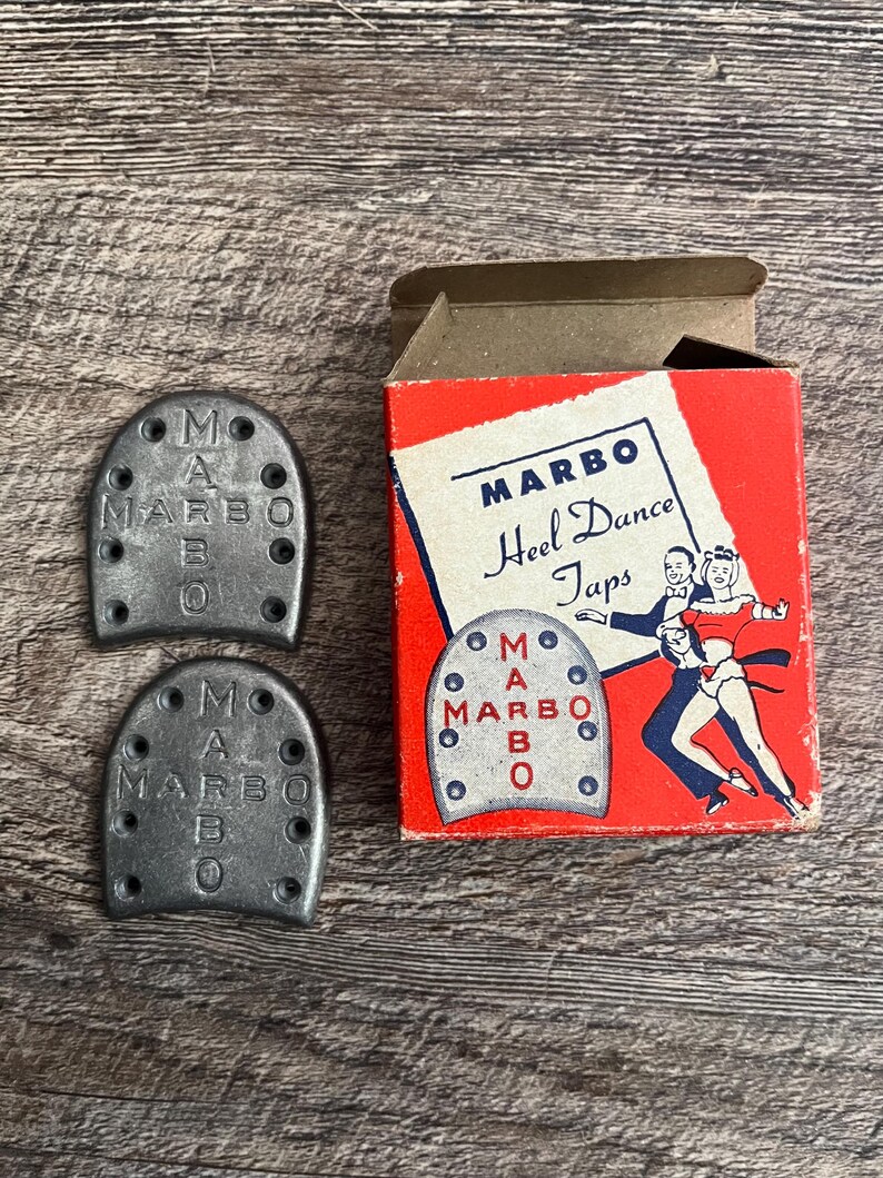 Vintage Goodrich Marbo Tap Heels or I.T.S Rubber Heels W/ Box. New Old ...