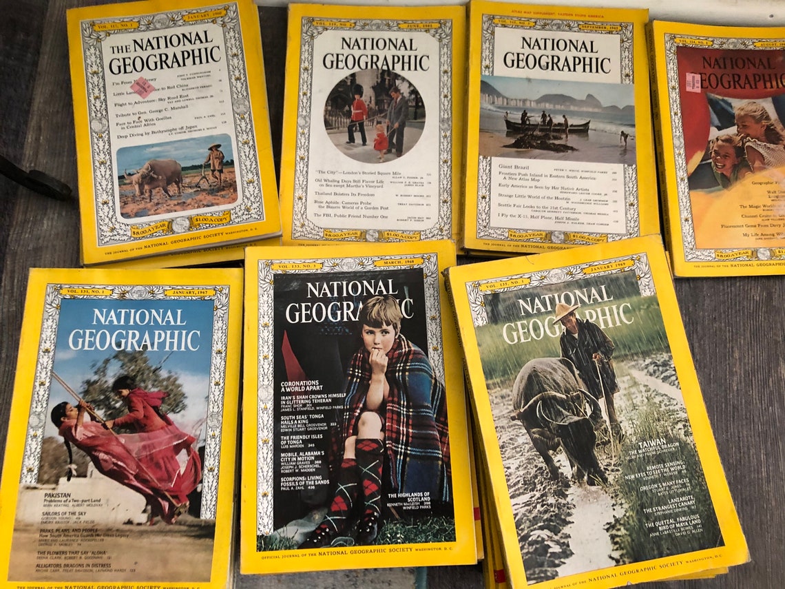 1960-1974 National Geographic Magazines. Good Condition. YOU CHOOSE! - Etsy