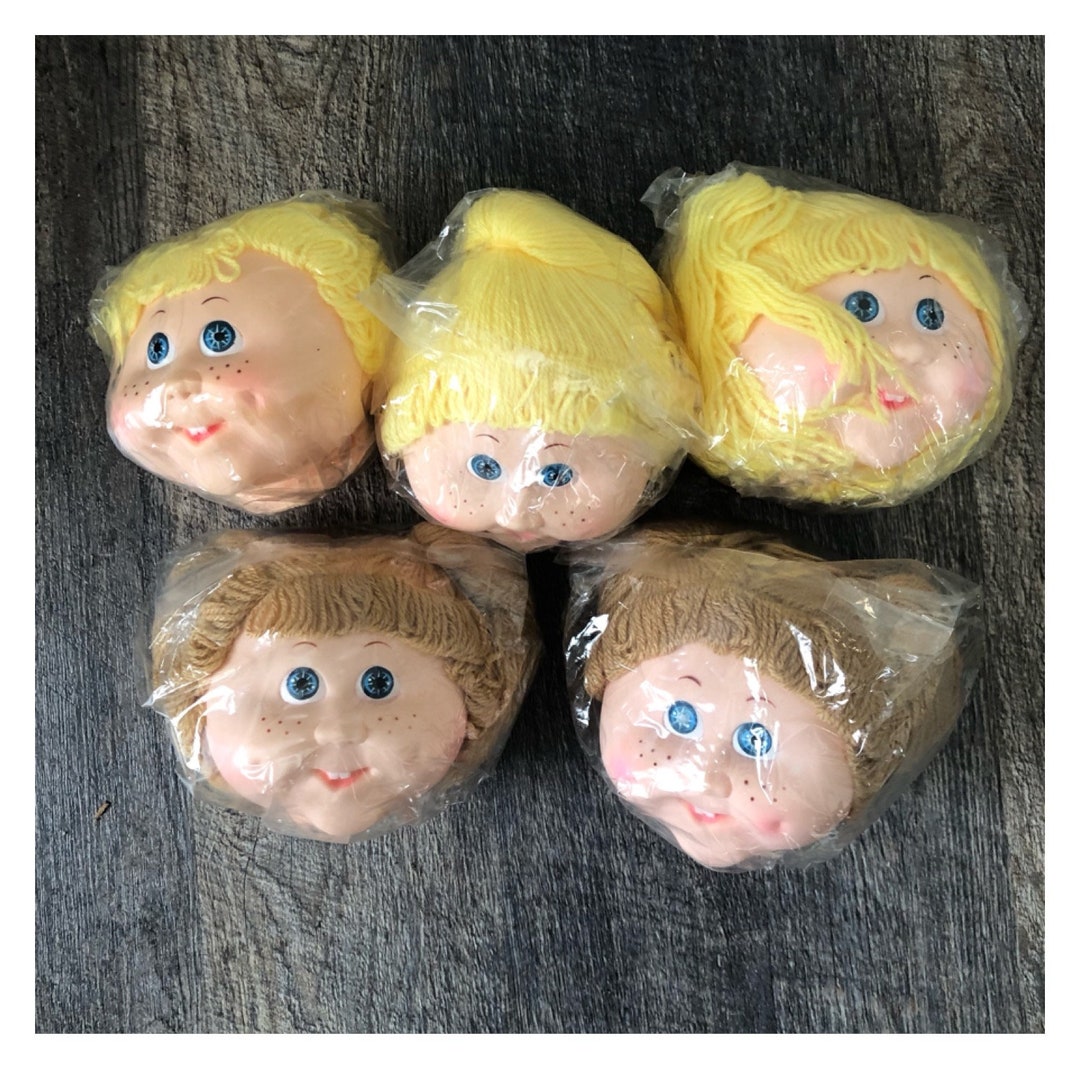 Vintage Doll Heads. Like Cabbage Patch, People Pal Faces. New Old Stock ...