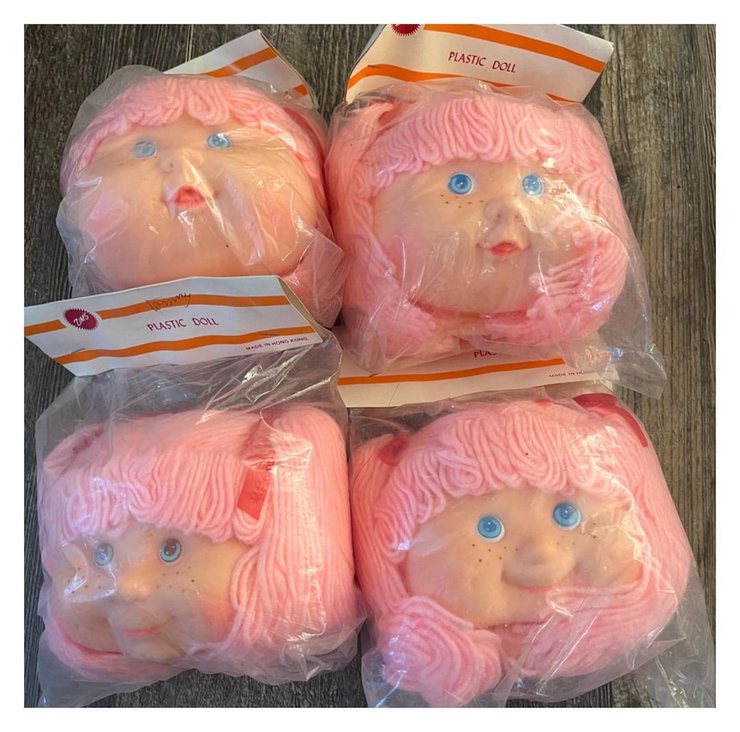 Vintage Zim’s Brand Doll Heads and Hands. Approximately 5” Like Cabbage ...