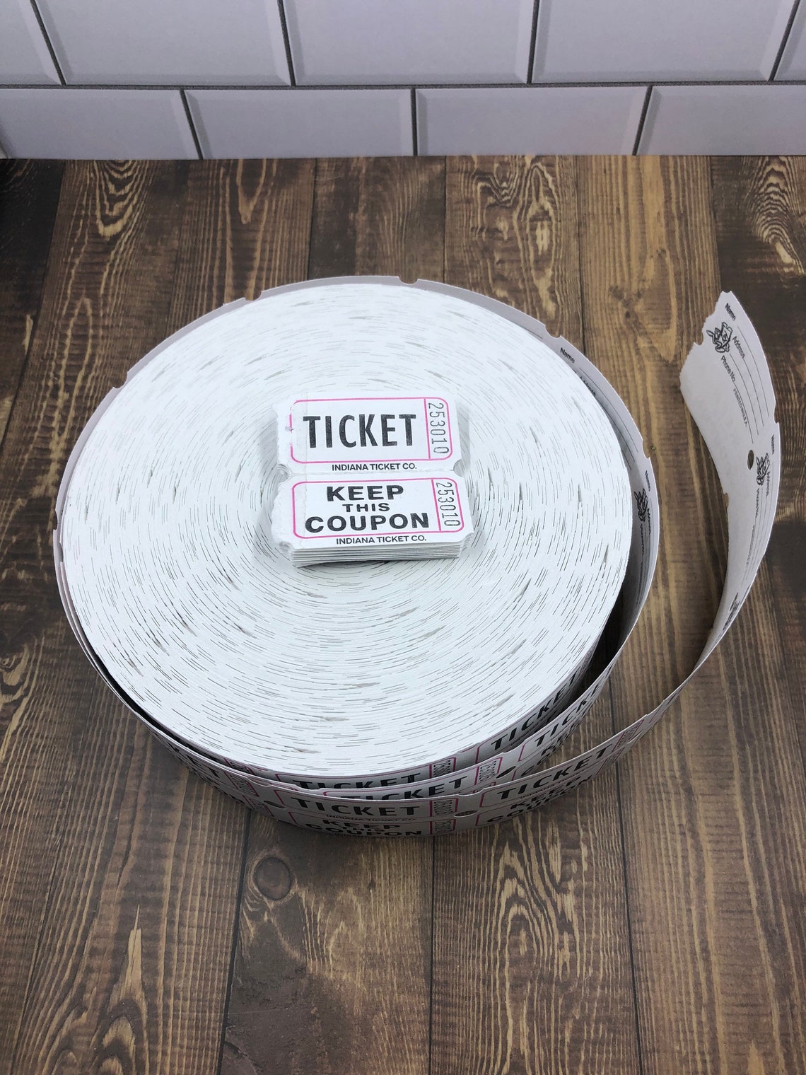 100 White Tickets. Game Tickets. Carnival Tickets. A Must Have - Etsy