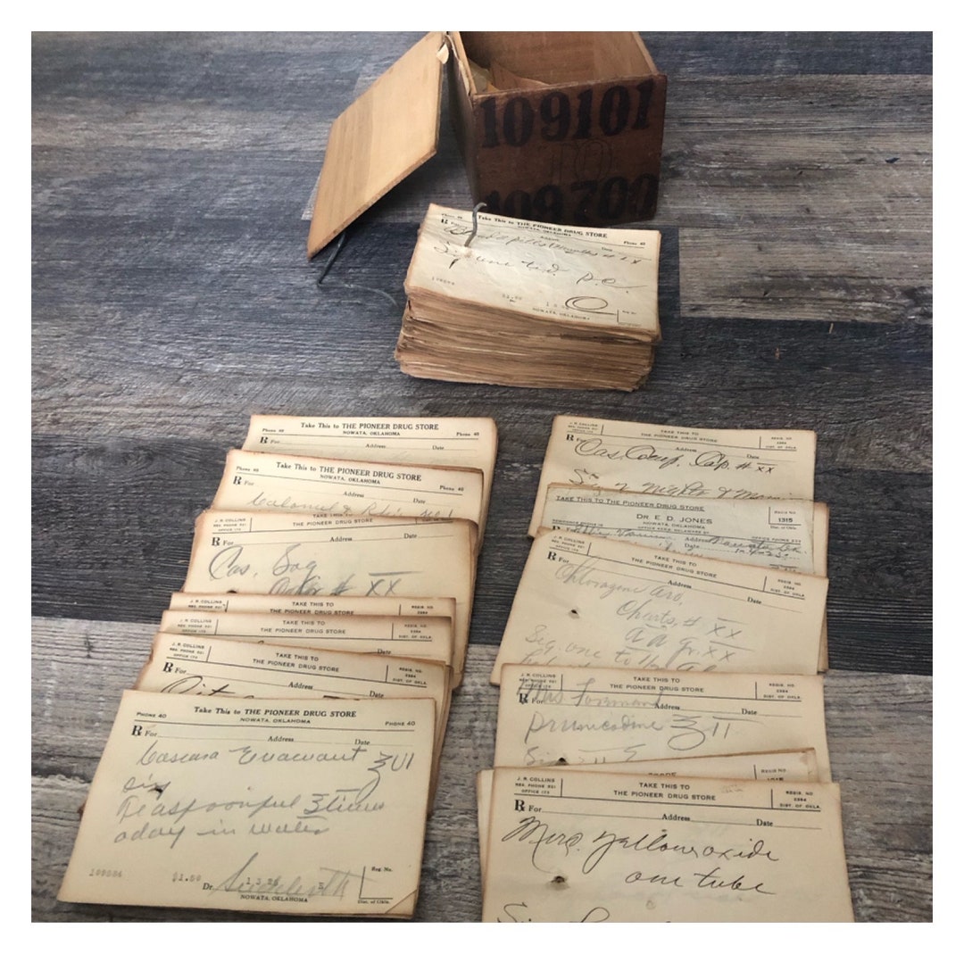 Vintage 1920’s Doctor Prescription Slips. All Different Authentic ...