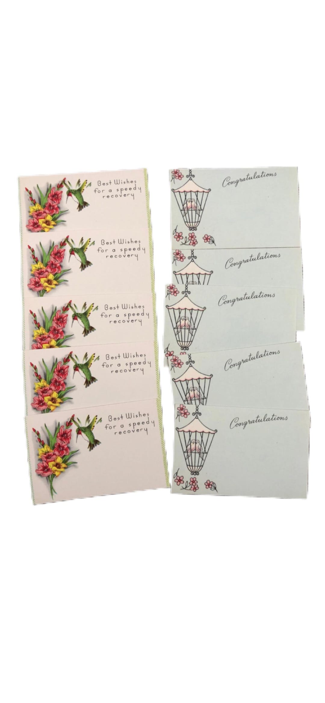 10 Antique Vintage Florist Cards. Authentic Original. 2 Styles 5 of ...