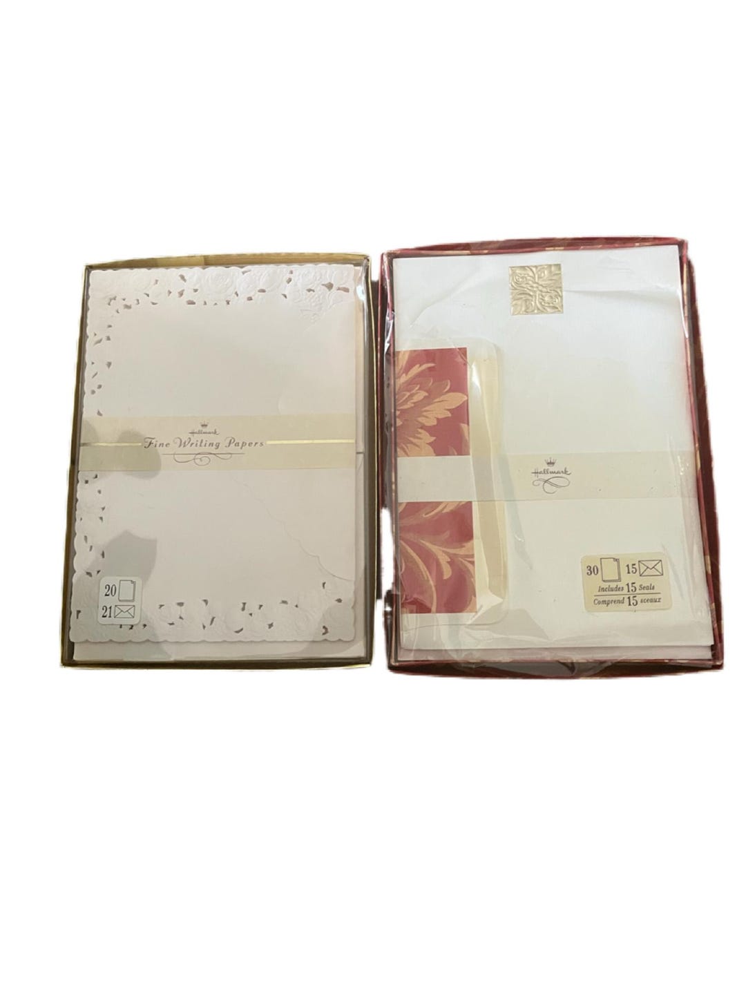 Vintage Ambassador Hallmark Stationary Sheets and Envelopes Box Set ...