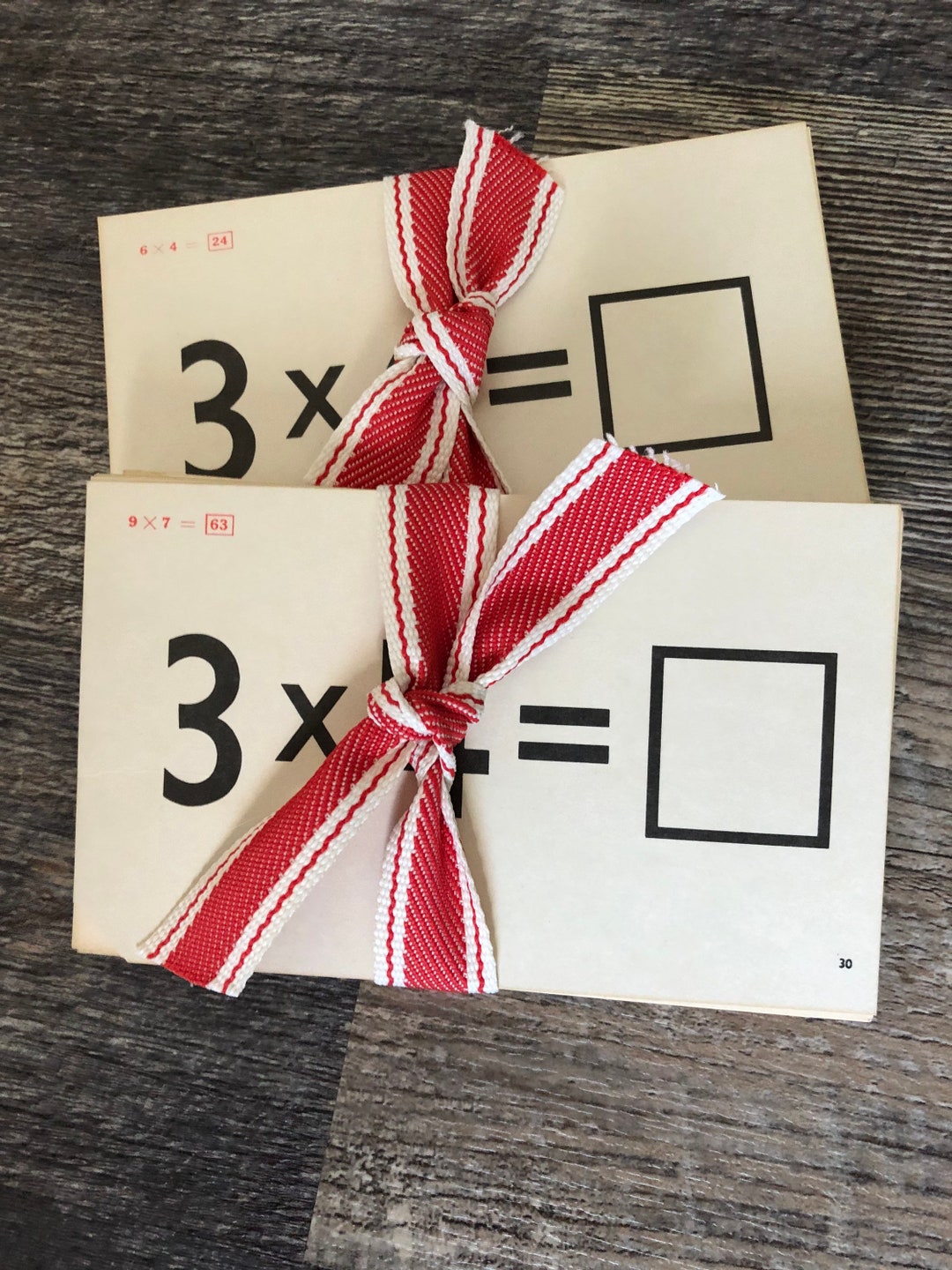 25 Vintage 1965 Milton Bradly New Math Flash Cards Approximately 6x3 12 ...