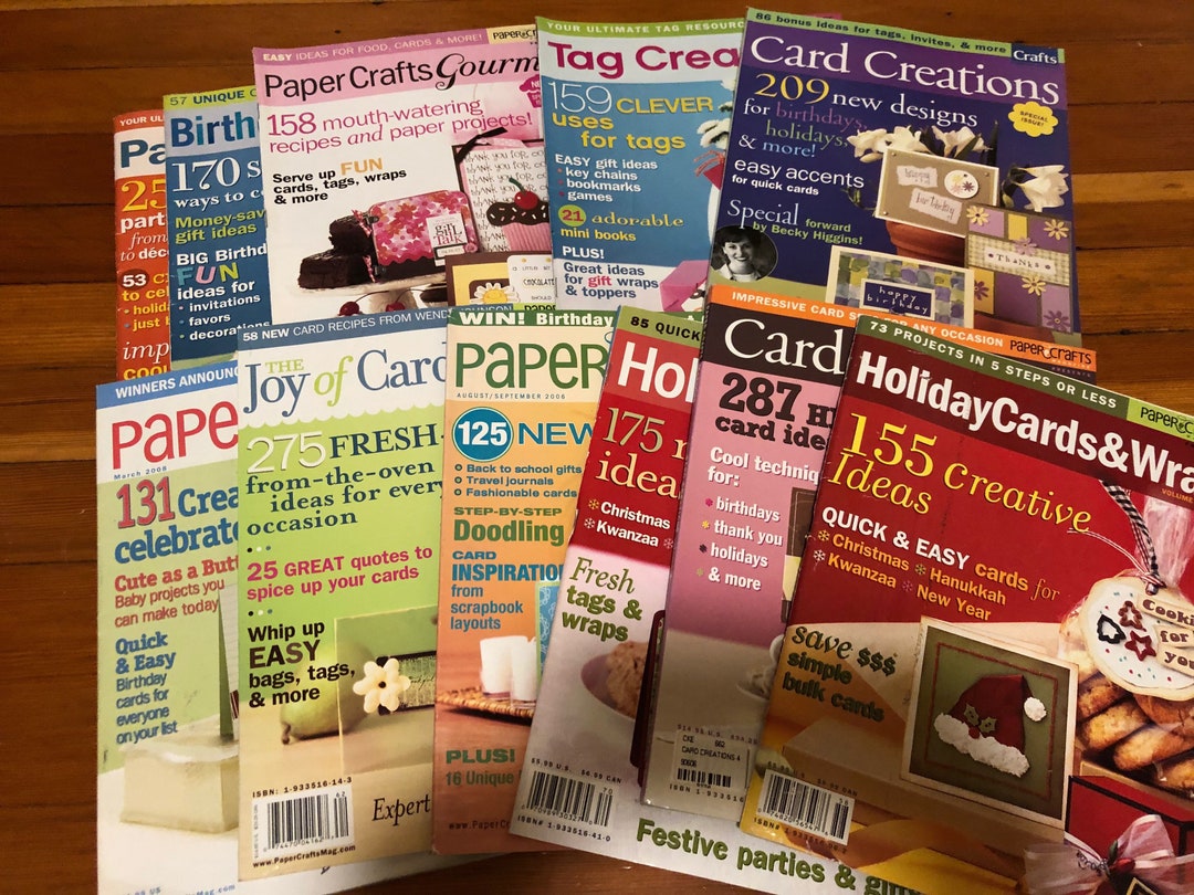 Lot of 11 Different PAPER CRAFTS Magazines. Special Editions. - Etsy